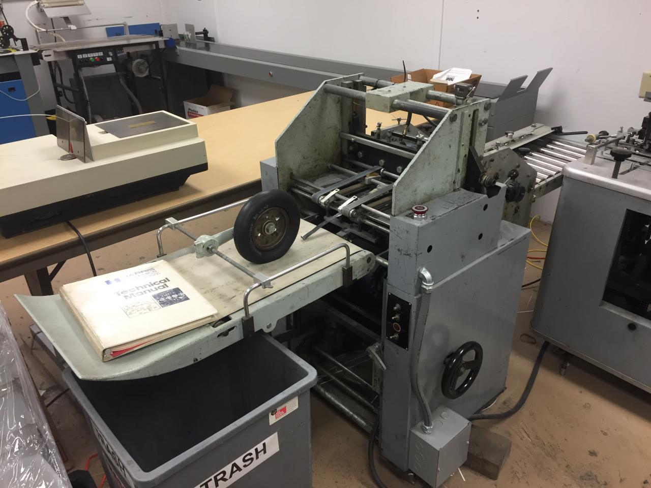 Lot #4: Harris Macey Collator / Bookletmaker, 9 Pockets, Vacuum Feed ...